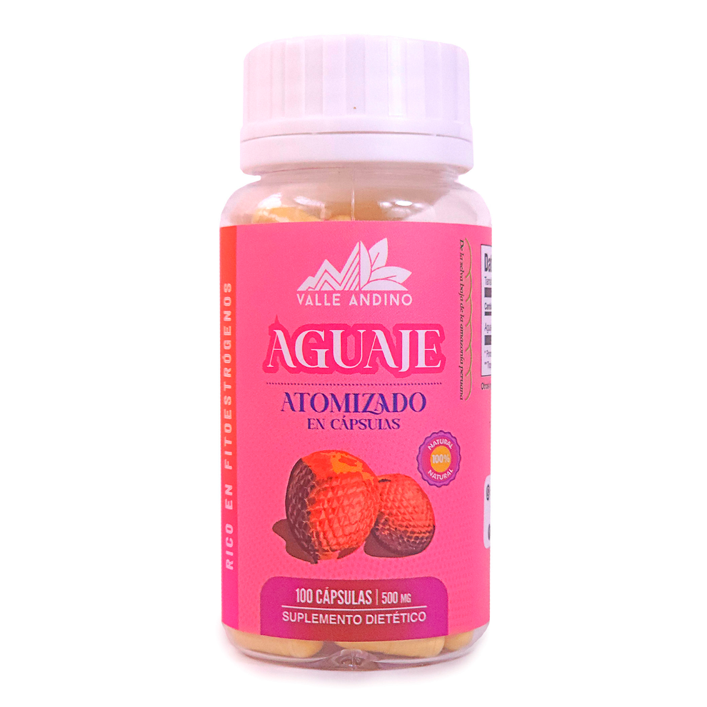 Aguaje natural en cápsulas – Valle Andino