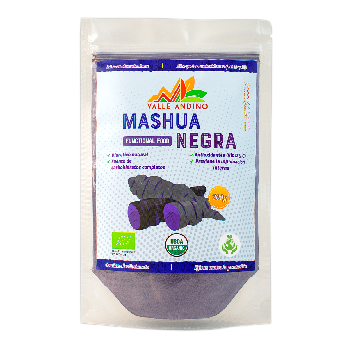 Mashua Negra orgánica en polvo – Valle Andino